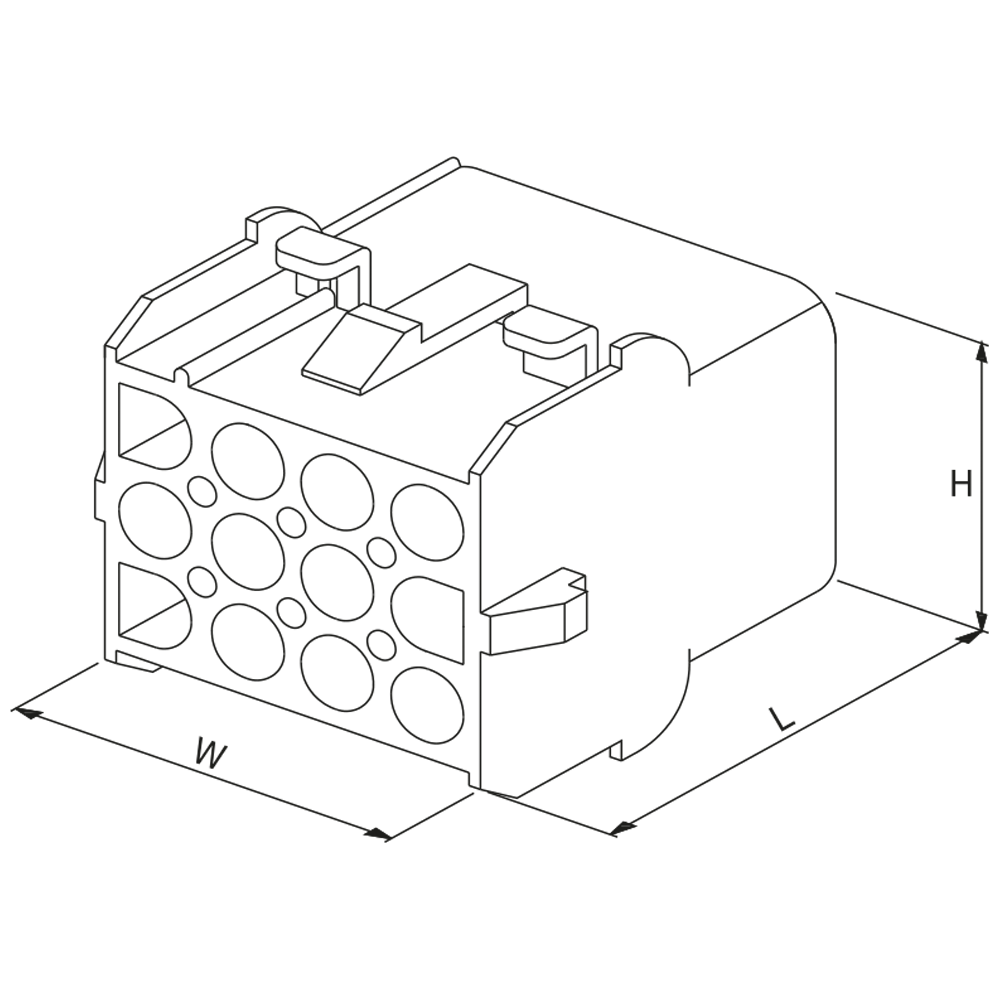 MESA Terminal Soket, Konnektör | KYD-Konnektör Yuvarlak Dişi Serisi
