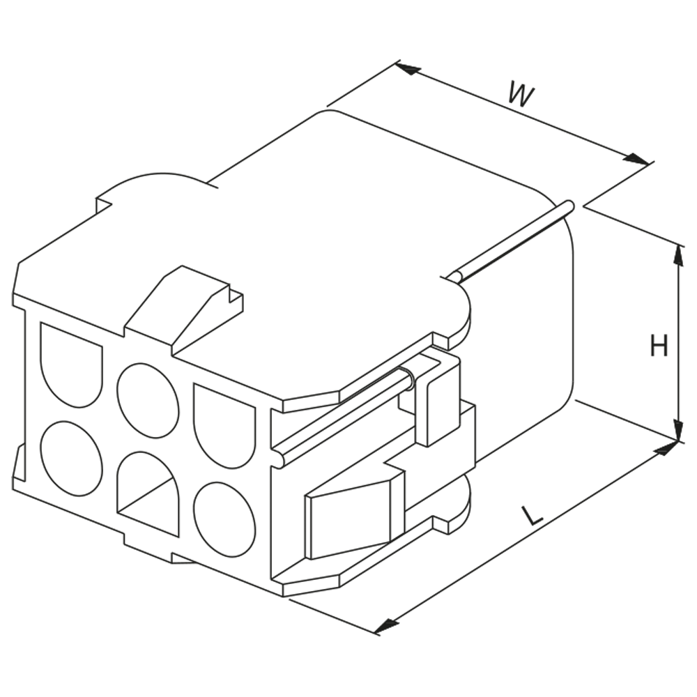 MESA Terminal Soket, Konnektör | KYD-Konnektör Yuvarlak Dişi Serisi