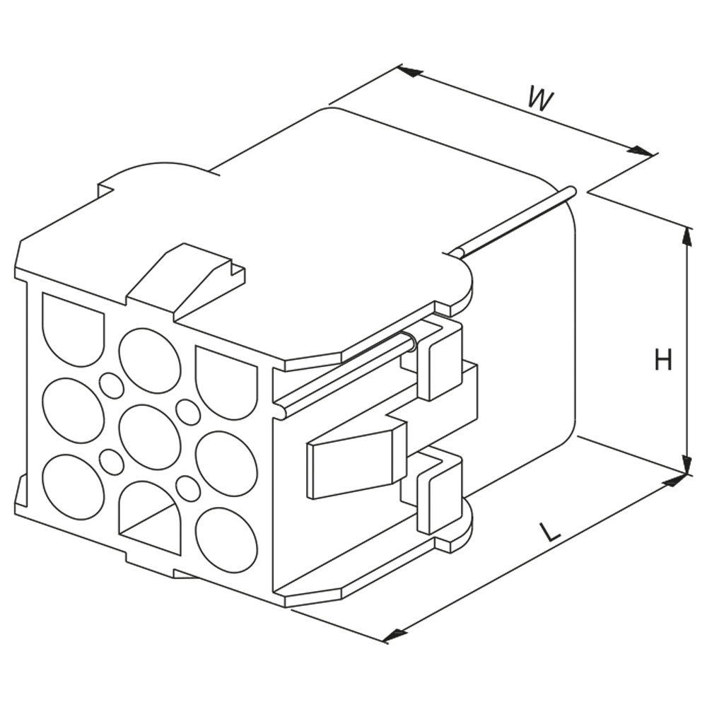 MESA Terminal Soket, Konnektör | KYD-Konnektör Yuvarlak Dişi Serisi
